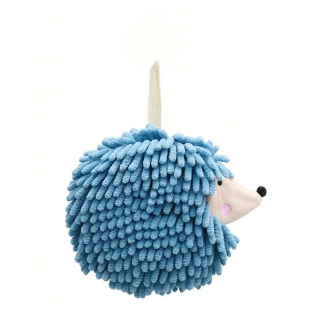 Абсорбирующие полотенца с рисунком ежика, Синий