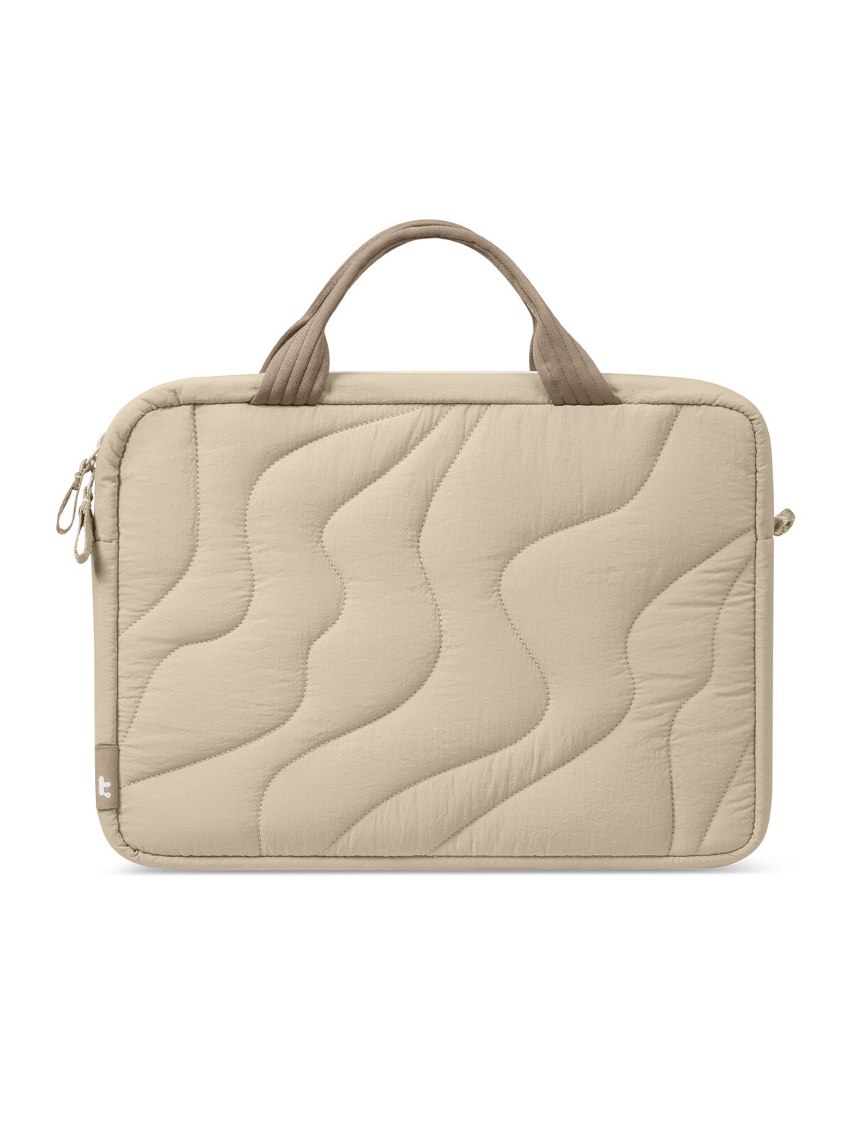 Сумка Tomtoc для Macbook Pro 16", Terra-A28 Puffy с мягкой внутренней подкладкой, бежевый