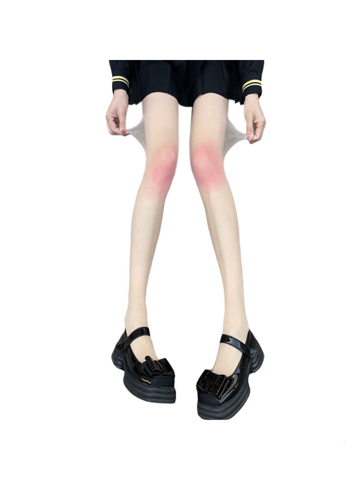 Женские тонкие прозрачные колготки, пастельно-розовые, Цвет