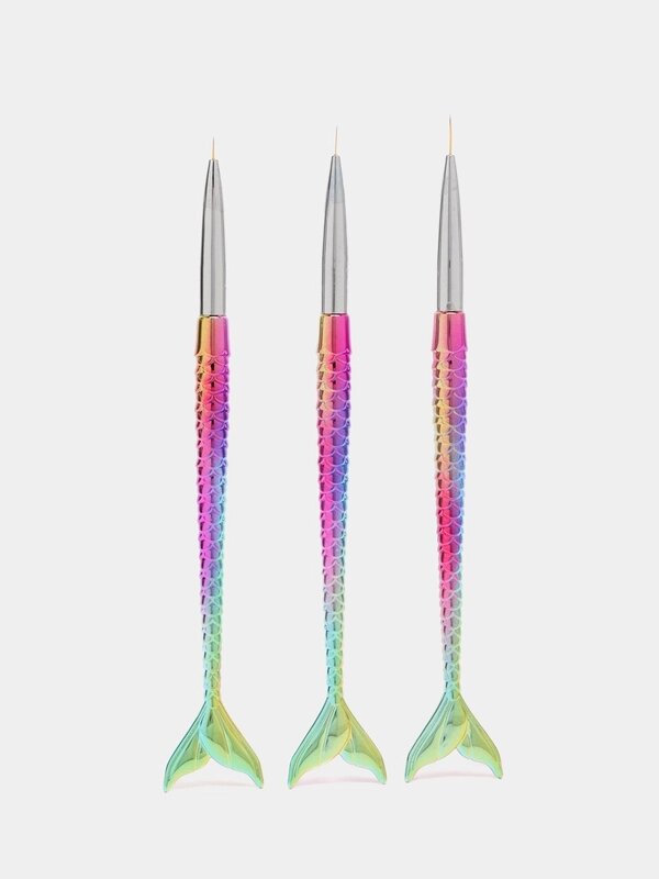 Набор маникюрных кистей для прорисовки тонких линий