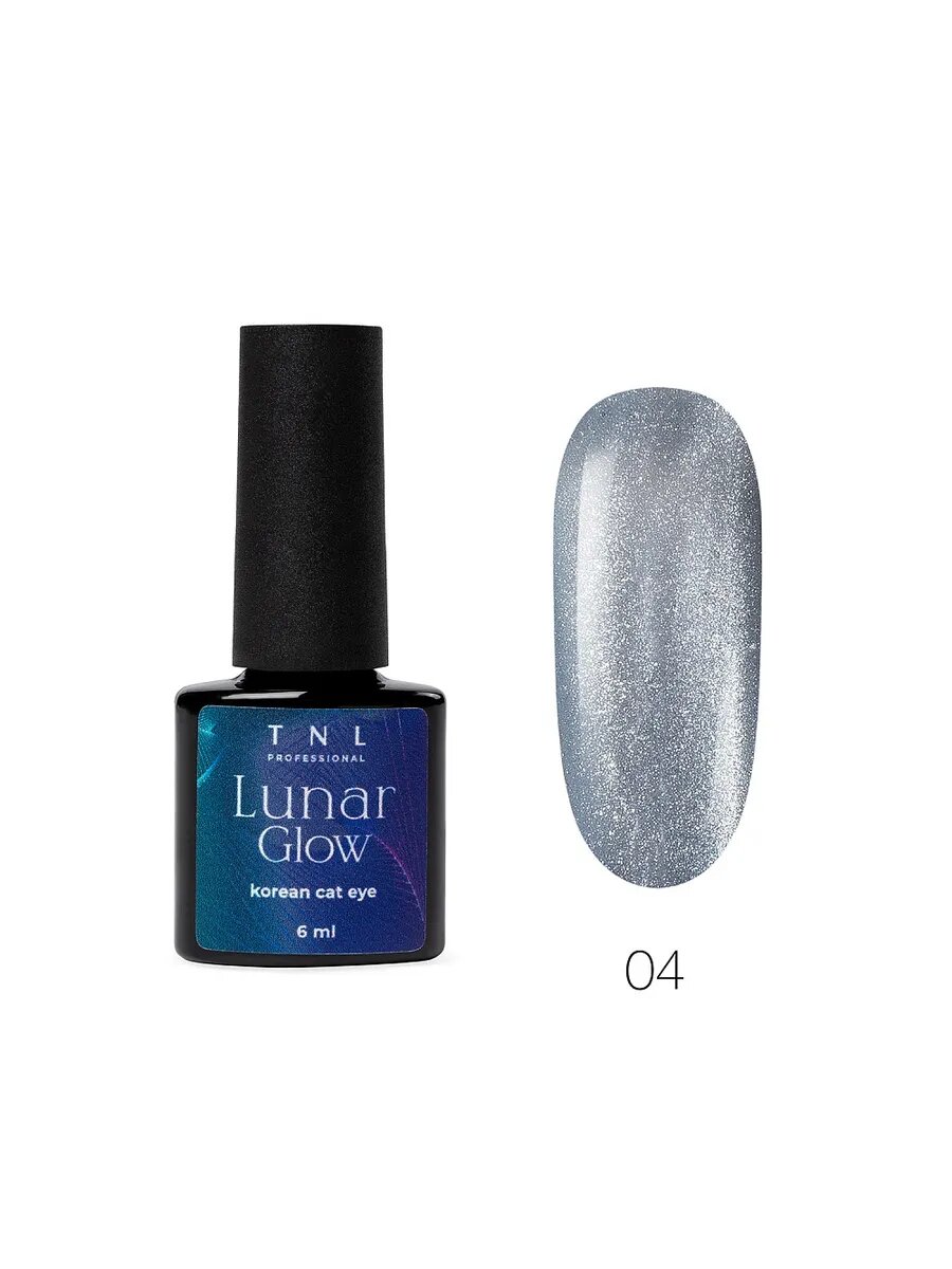 Гель-лак корейская кошка №4 - хрустально-серебристый, 6 мл