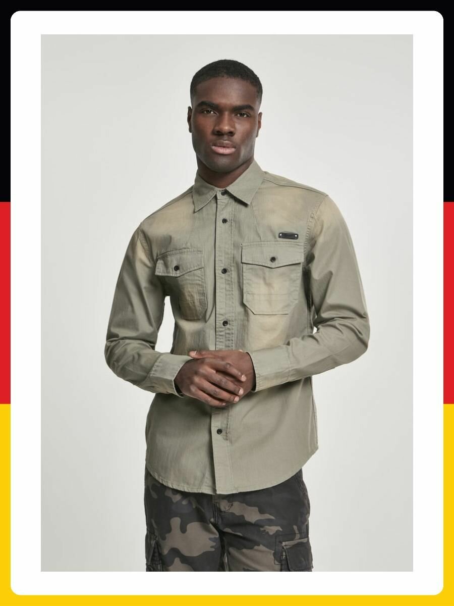 Рубашка Brandit HARDEE, оливковый, M