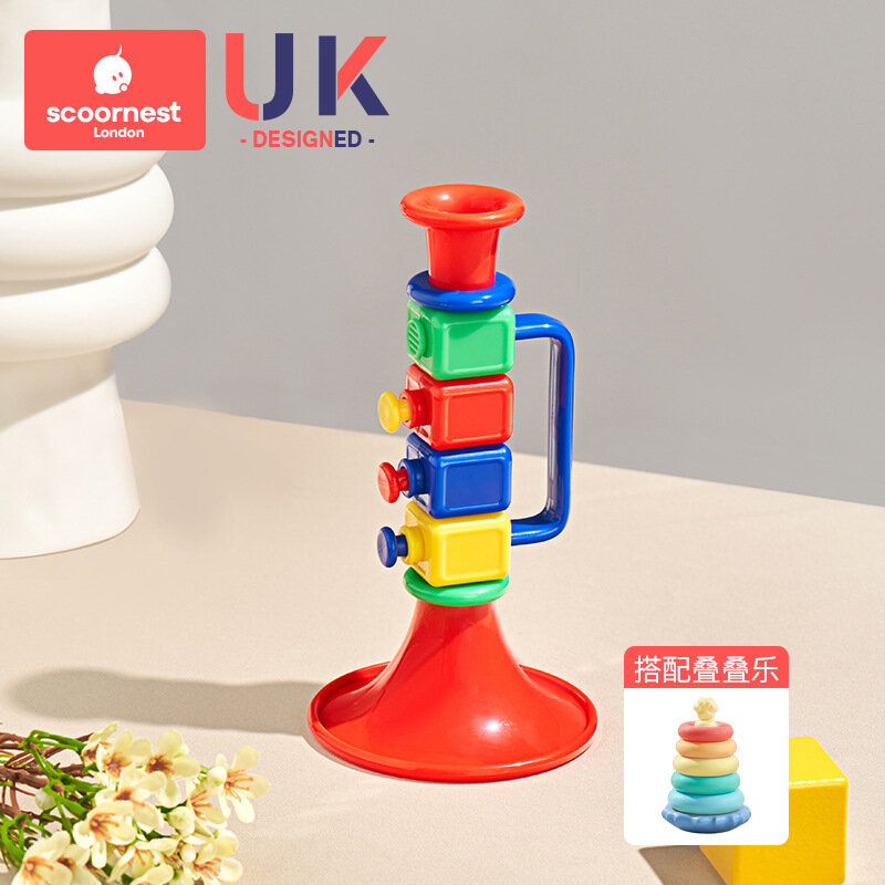 Маленькая трубка для детей, игрушка для младенцев, музыкальный инструмент для детей 0-3 лет, 1 свисток, губная гармошка, 2