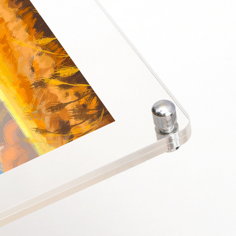 Горячая распродажаАкриловая фоторамка для печати фотографий с подставкой, рамка для поляроидов и открыток