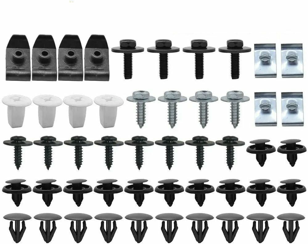 Фиксирующий зажим для Lexus, 50 шт. Зажимы под крышку двигателя, подкрылки, брызговики, винты, болт-зажим, фиксатор