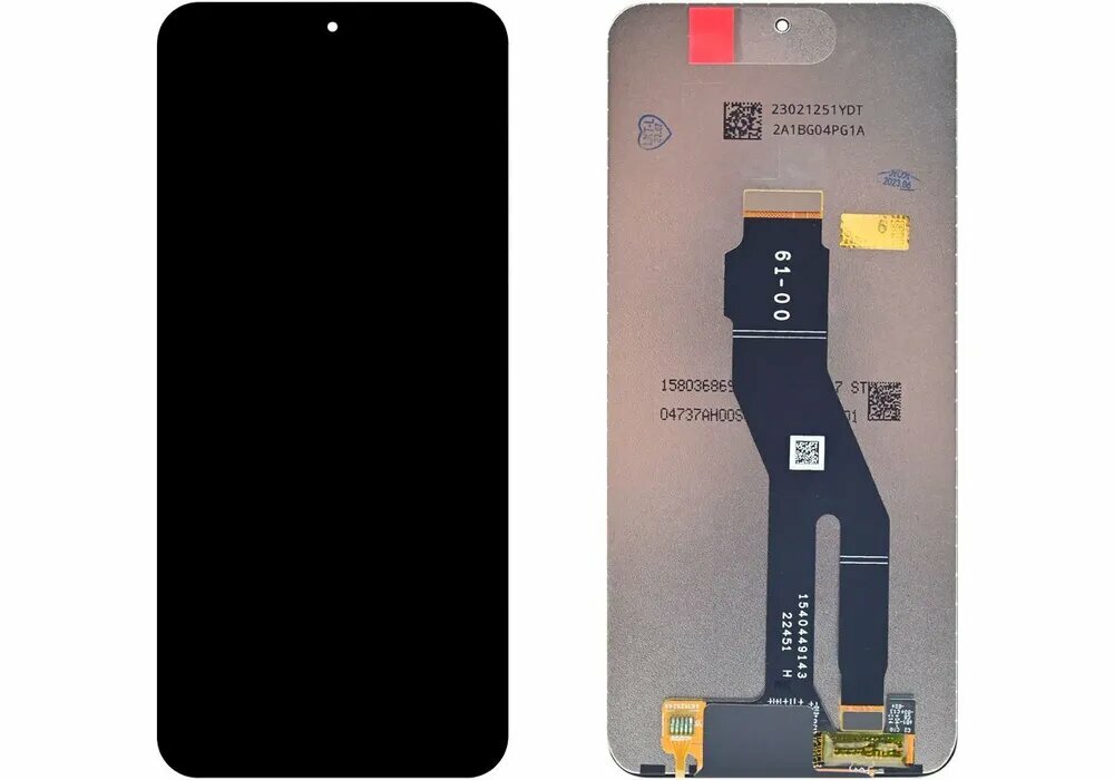 Дисплей для Huawei Honor X8A (CRT-LX1 CRT-NX1) черный экран дисплея
