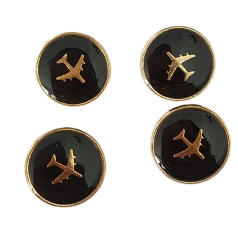 4 Pcs Pants Buttons Airport Uniform Buttons Jackets Buttons Dress Buttons