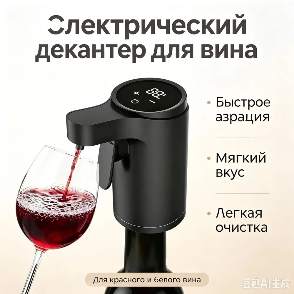Умный сенсорный диспенсер для вина с USB-зарядкой, автоматическая помпа с бесступенчатой регулировкой подачи