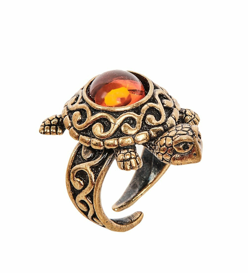 Кольцо, янтарь
