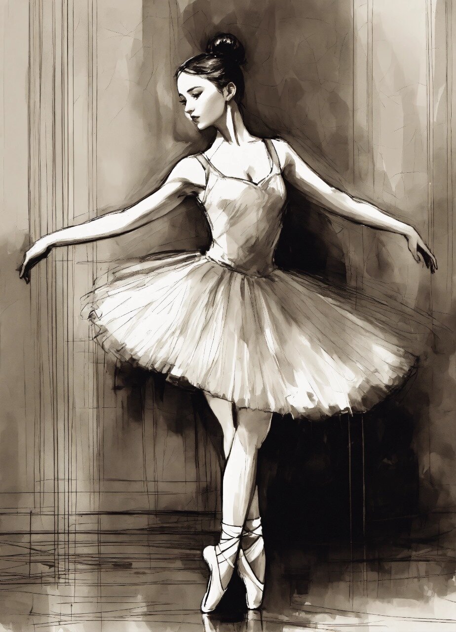 Картина по номерам "Балерина" 40х50 см, хлопковый холст на подрамнике, акрил, Hobby Home