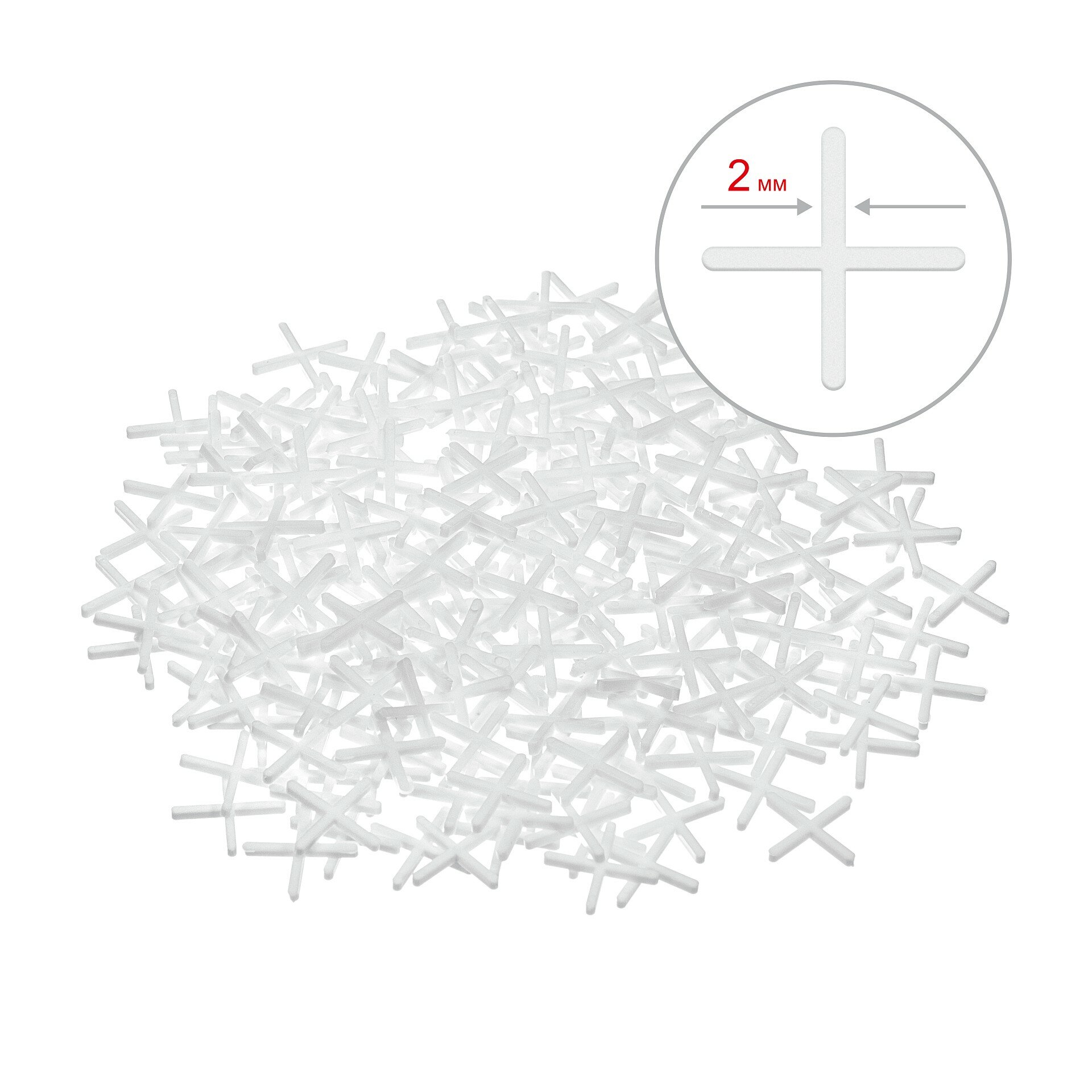 Крестики для плитки STAYER 2мм, 200шт 3380-2