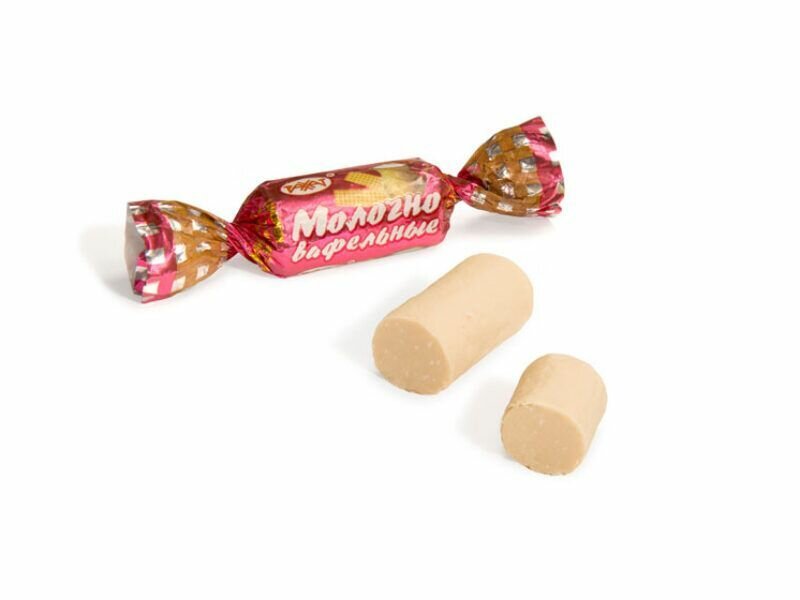 Конфеты "Молочно-вафельные" батончики 1кг. Рахат