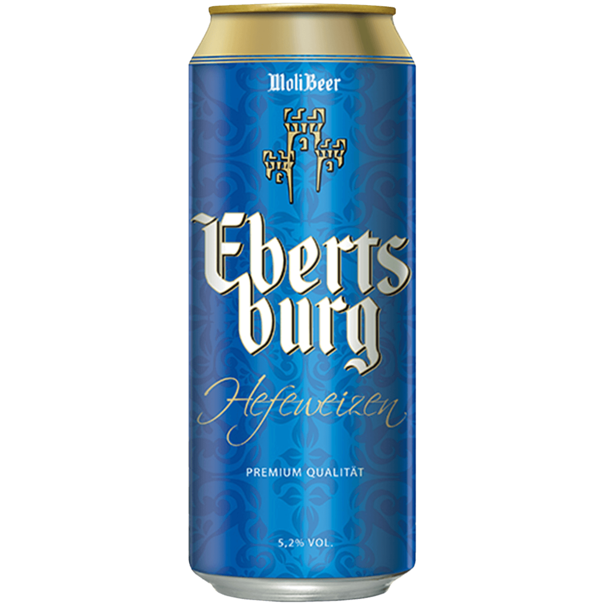 Пиво "Ebertsburg" Hefeweizen, светлое, пшеничное, 0,5 л, ж/б