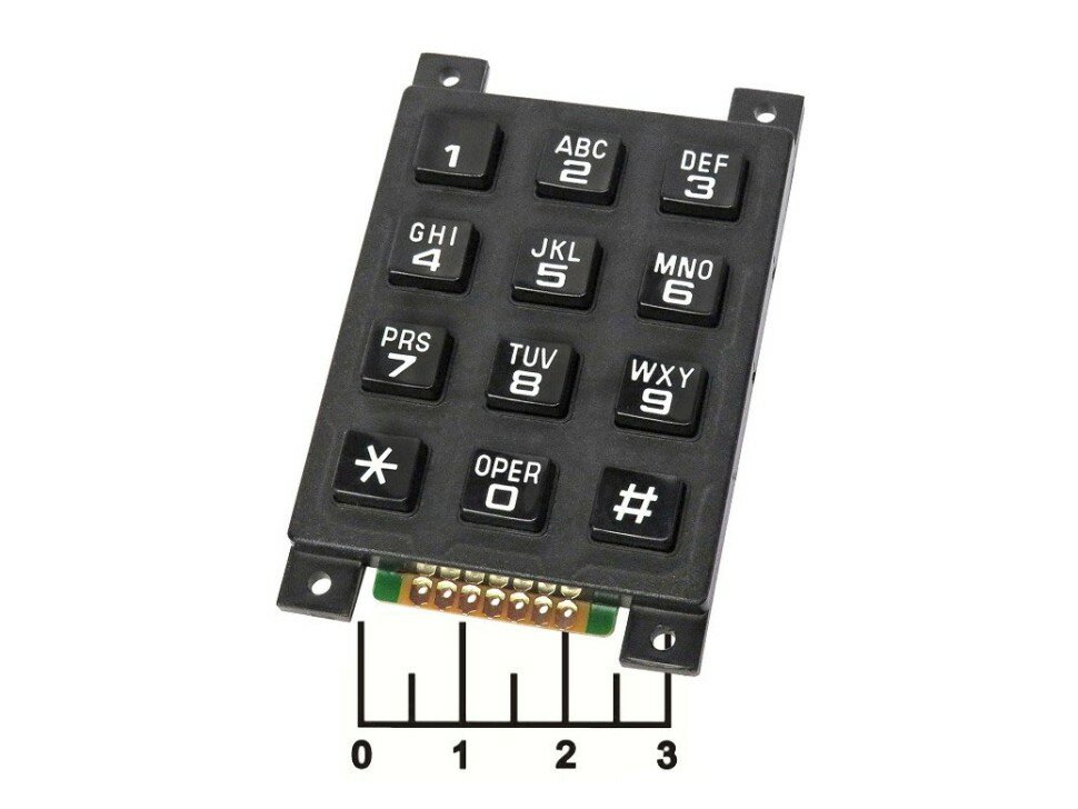 Клавиатура 12 кнопок AK-804-A-BBW