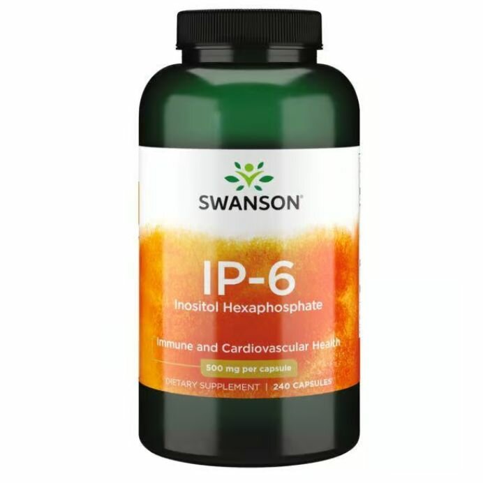 Инозитол гексафосфат Витамин В8 для иммунитета, Swanson Ip-6 Inositol Hexaphosphate, 500мг 240 капсул