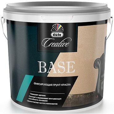 Грунт-Краска Фиксирующая Dufa Creative Base 4кг для Цветового Выравнивания / Дюфа.