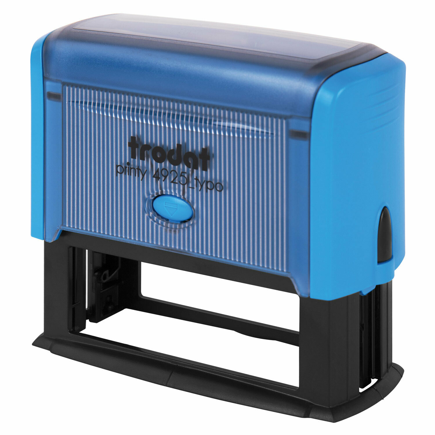 Штамп самонаборный 5-стр, оттиск 82х25 мм, синий, TRODAT 4925, корпус синий, кассы В комплекте, 53404