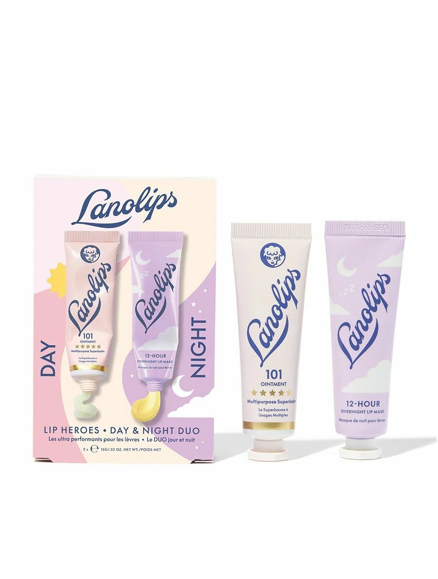 Lanolips Набор по уходу за губами Lip Heroes Day & Night Duo