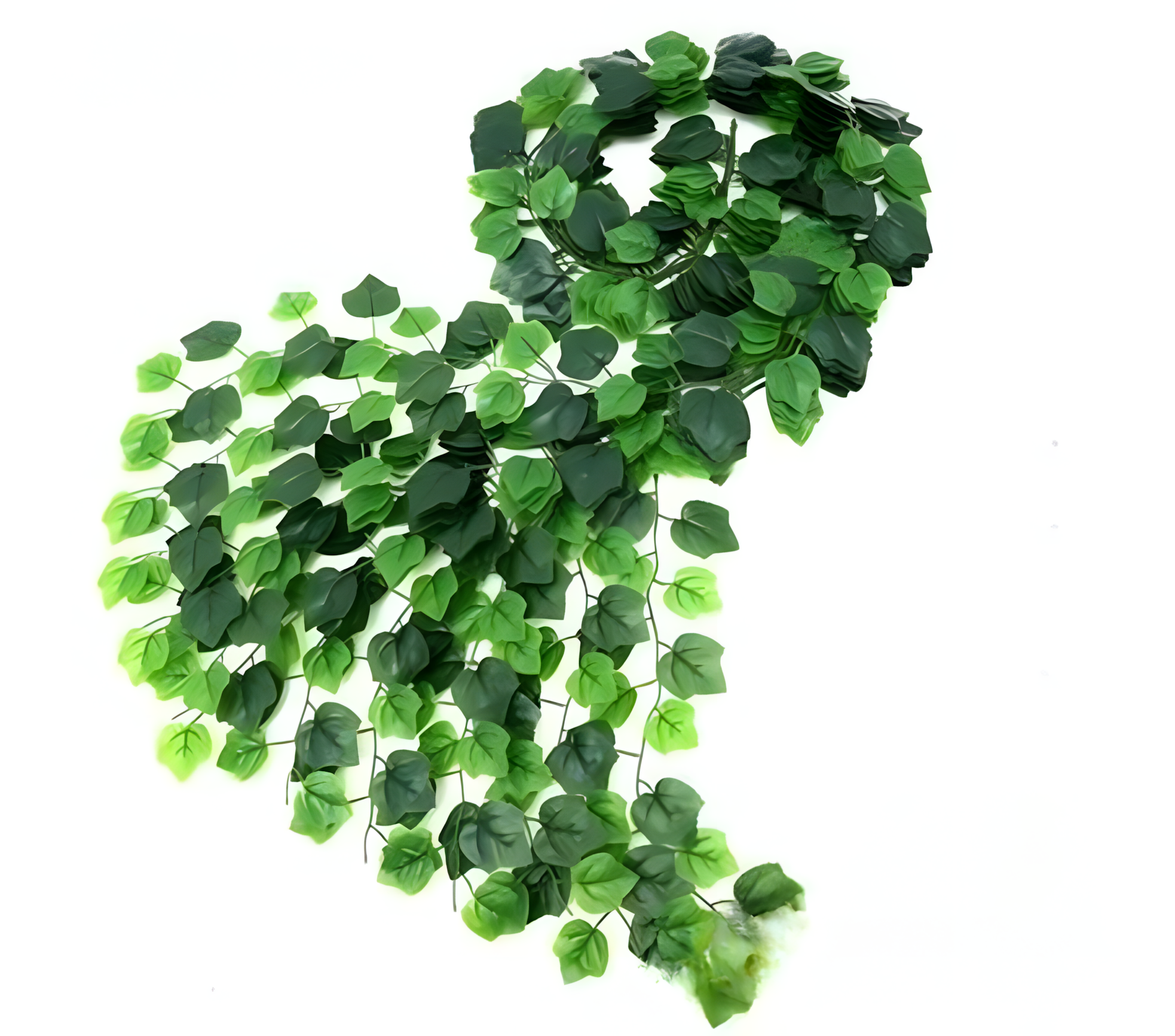 Искусственные листья винограда для декора, 56 листьев на полоске, 180 см, зеленый