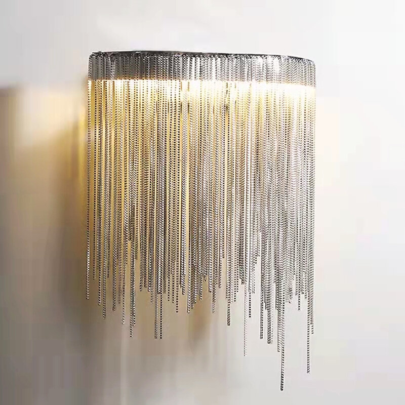 Европейский стиль цепь кисточка Бра, D27cm, теплый свет.