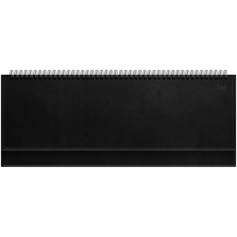 Планинг недатированный, 56 листов, 330*130мм, BG, кожзам "Winner. Black", черный