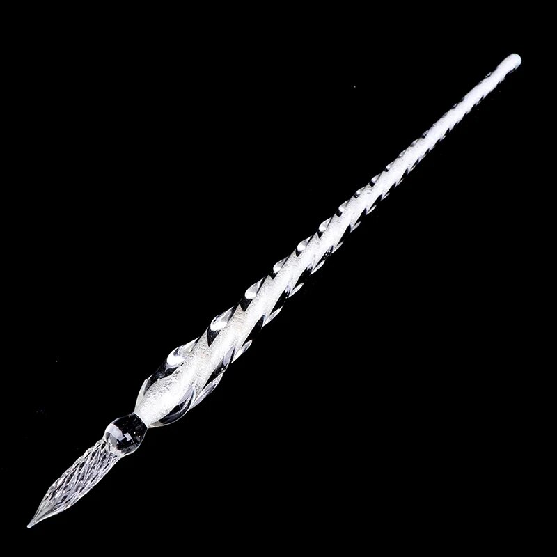 Перьевые ручки-фонтаны стеклянные набор 8 цветов Серебряный, White