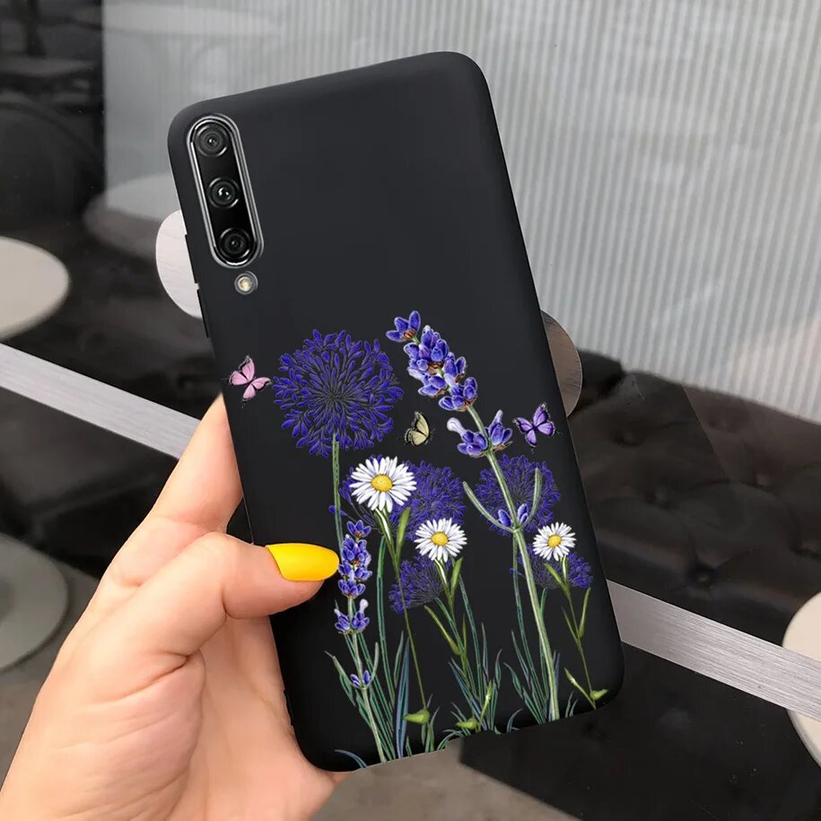 Чехол для Honor 9X с лавандой и цветами, flower-c36
