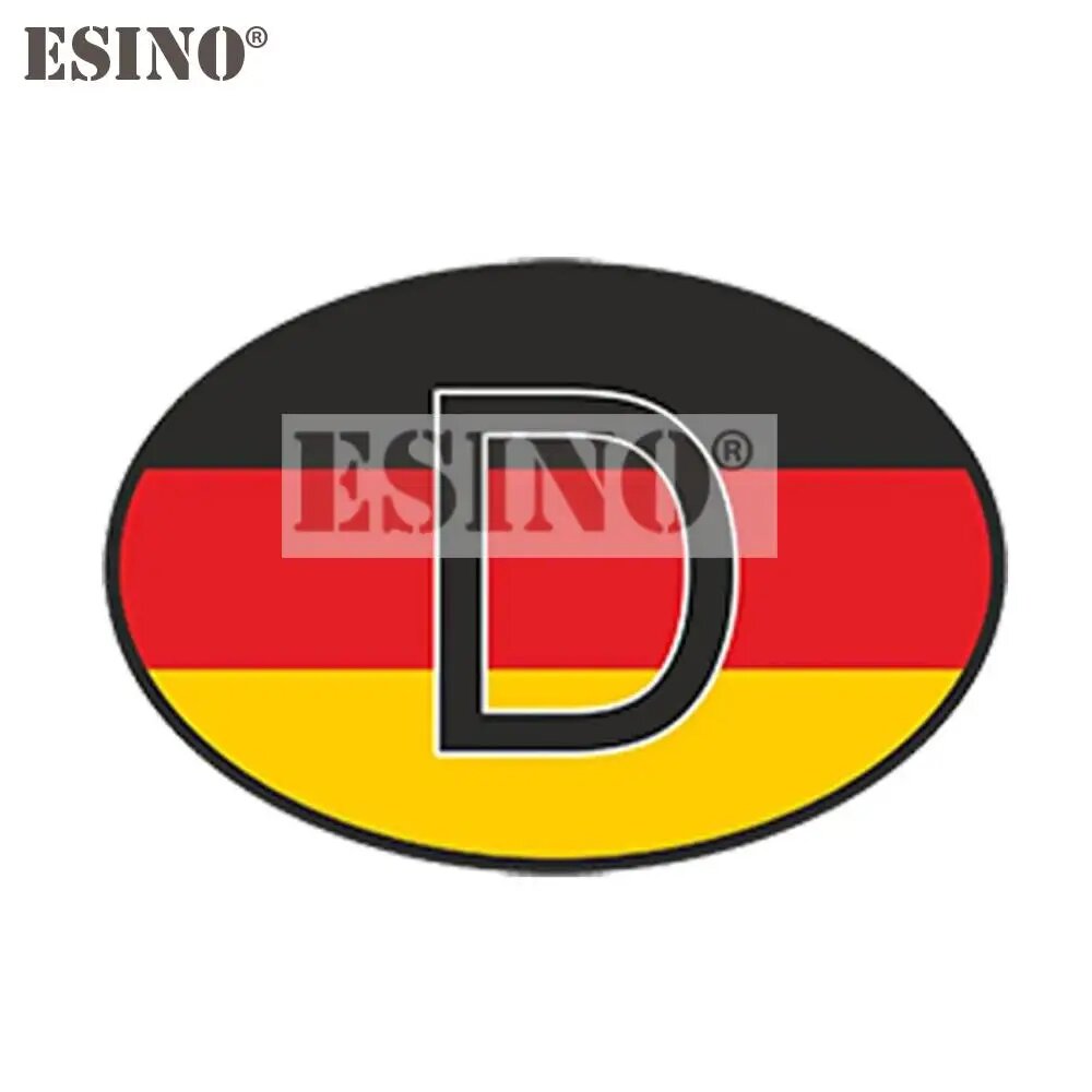 Стайлинг автомобиля, забавный D, национальный флаг Германии, цветной стиль, декоративная наклейка из ПВХ, виниловая наклейка на весь корпус автомобиля, автомобильный аксессуар
