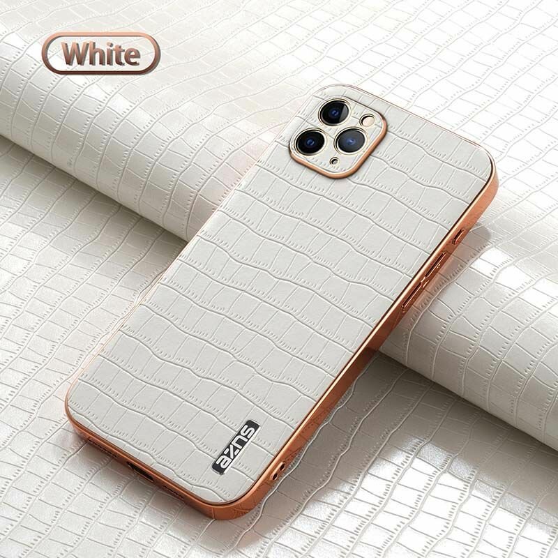 Чехол на Apple iPhone 11 Pro Max (айфон 11 про макс) Роскошная кожа противоударный с защитой камеры