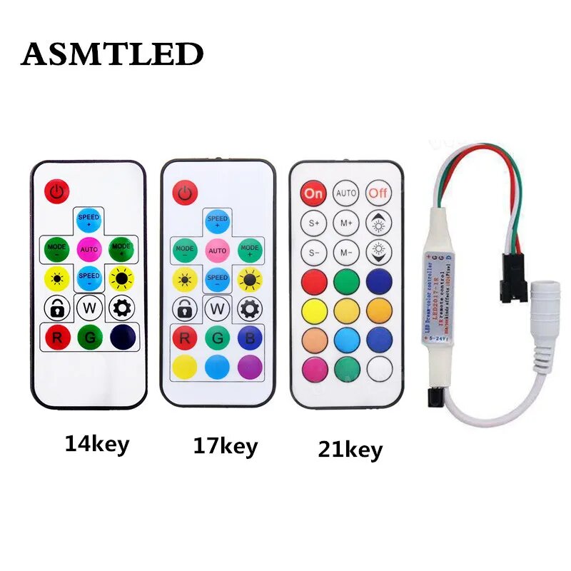 ASMTLED RGB Контроллер 14/17/21 Кнопок 21key RF Controller