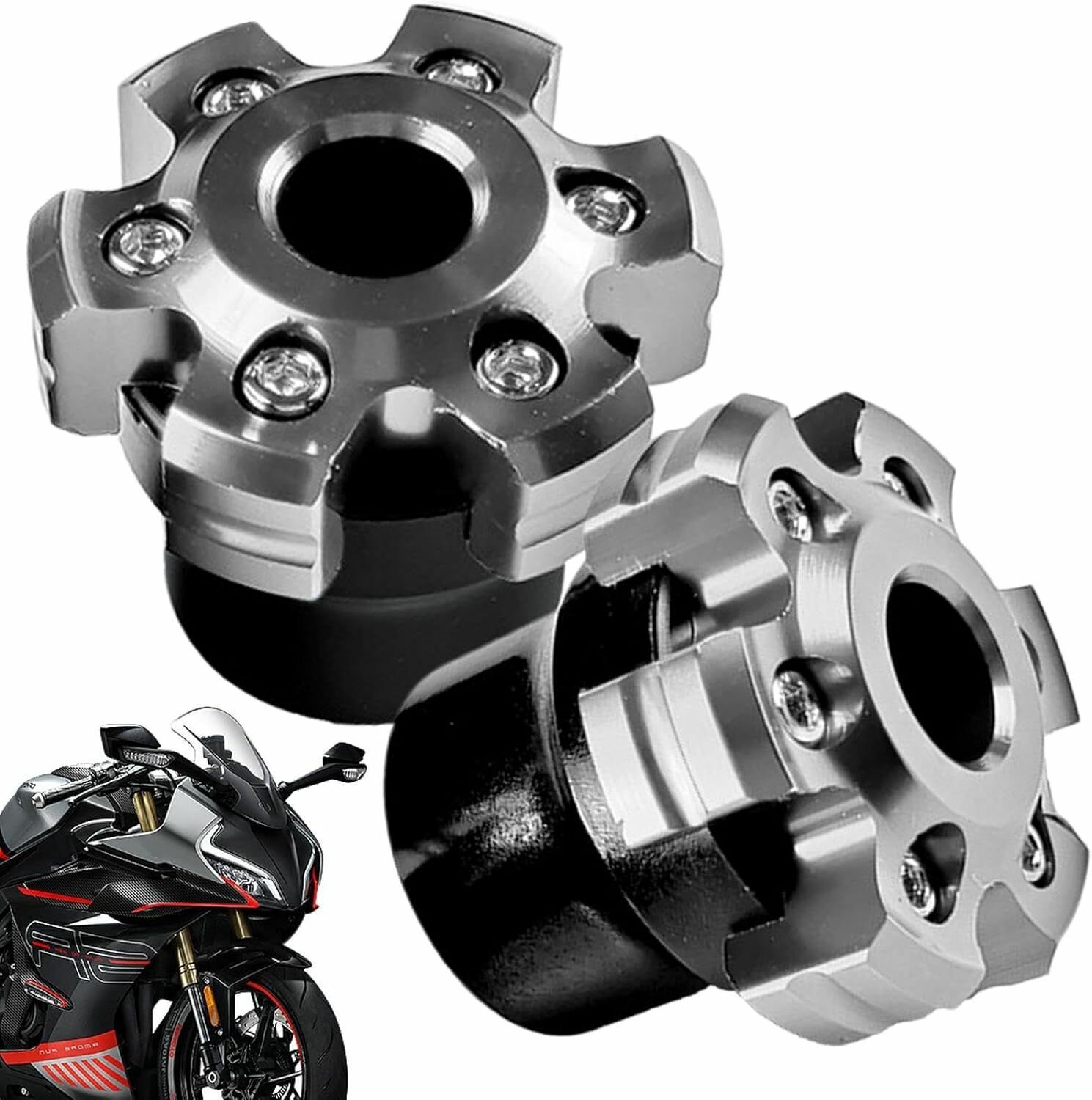 Слайдеры в ось переднего колеса мотоцикла