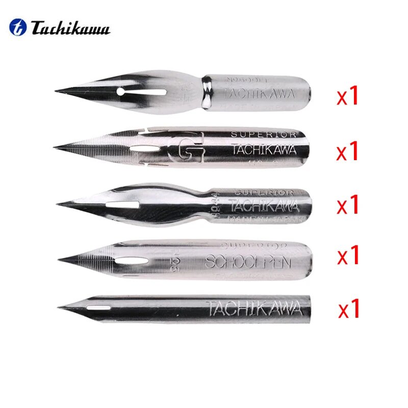 Японская перьевая ручка Tachikawa для рисования линий green