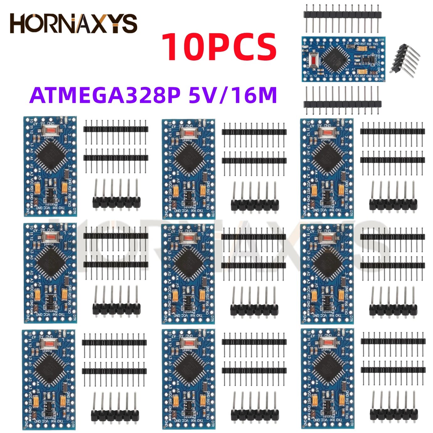 1-10 шт. Pro Mini 328 Mini ATMEGA328P ATMEGA328 модуль 5 В 16 МГц макетная плата 3,3 В 8 МГц электронный строительный блок для Arduino