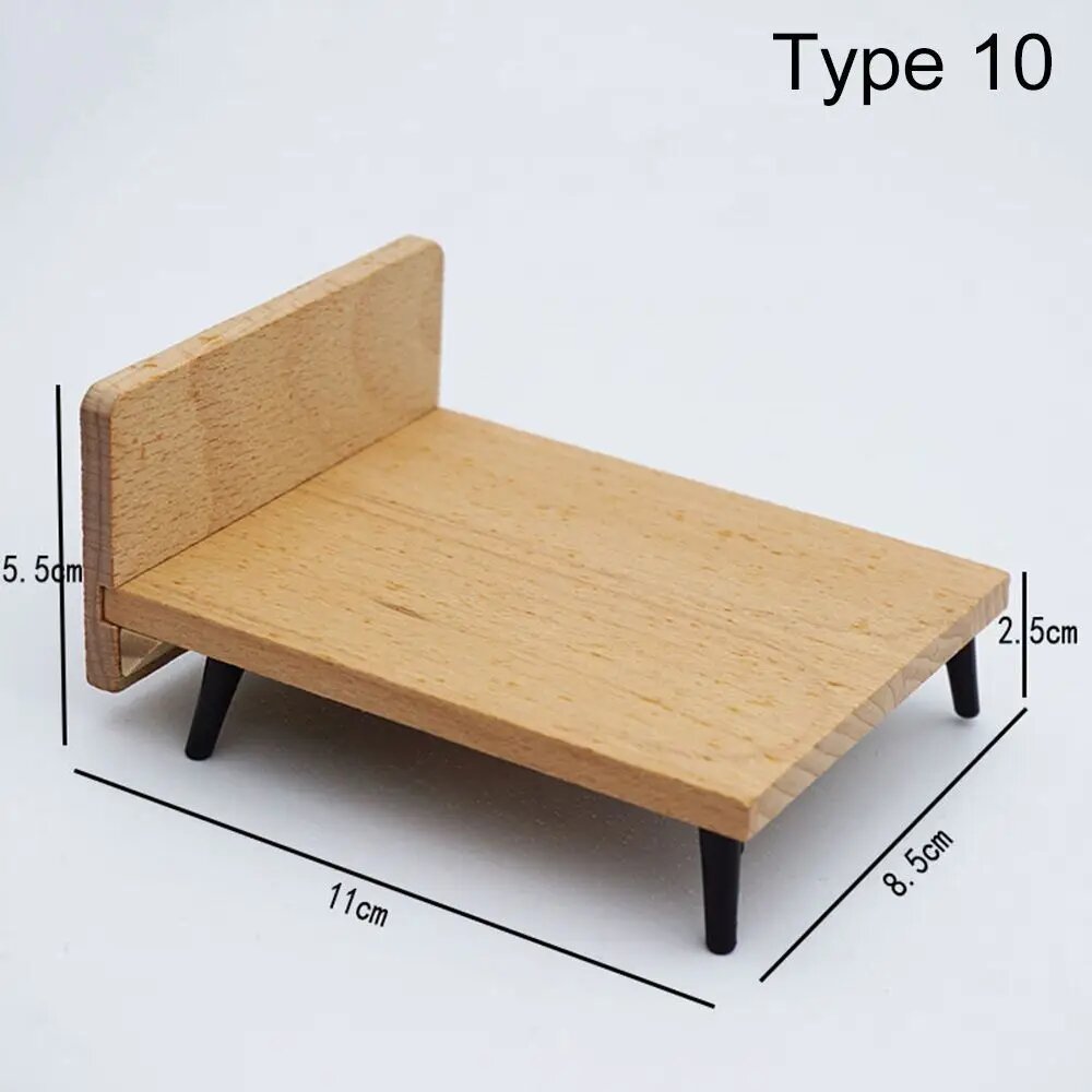 Миниатюрная мебель для кукольного домика из дерева Type 10