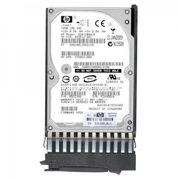 Жесткий диск HP 459512-001 72Gb SAS 2,5" HDD