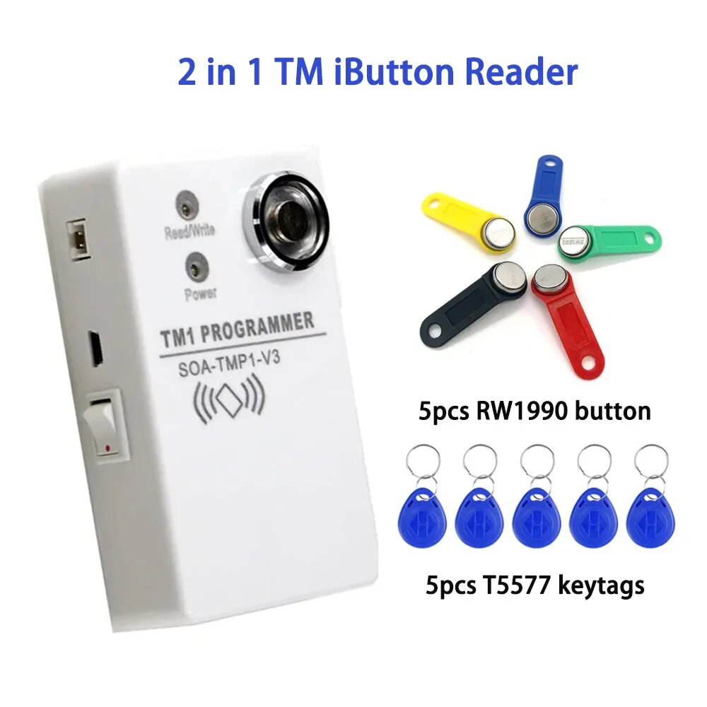 Копировальный аппарат iButton TM iButton Programmer DS1990A TM1 with 5RW 5T57