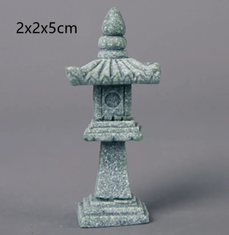 Миниатюрный японский фонарь для аквариума, 2x2x5см, Цвет: E