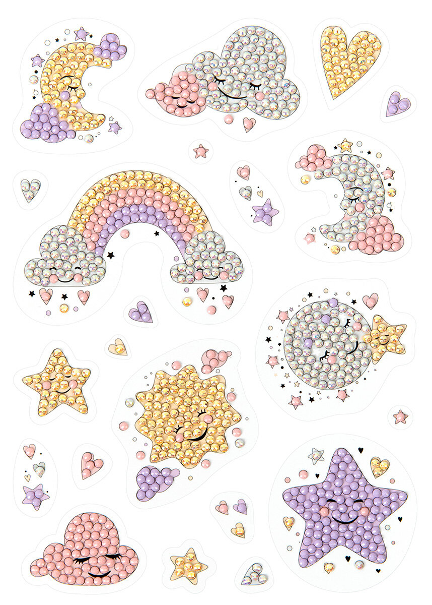 Фрея ALVN-129-MR81 кристальная алмазная мозаика наклейки Сладкие мечты 14 x 19.5 см