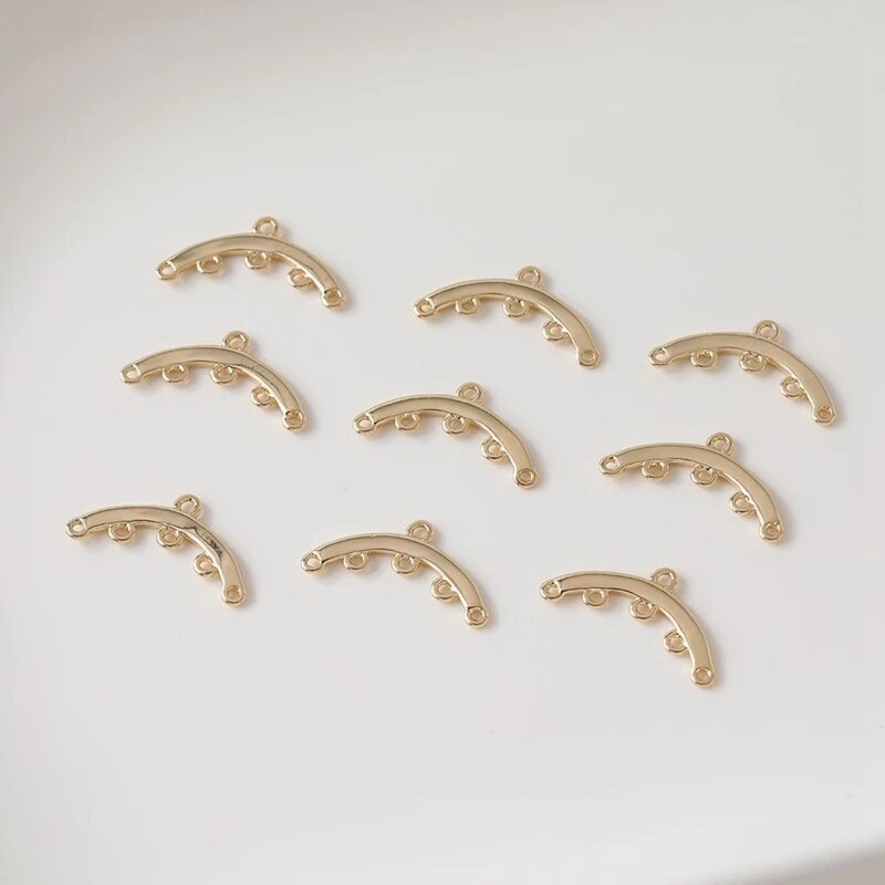 Позолоченные поперечные штанги из латуни, 4 шт. D-Gold