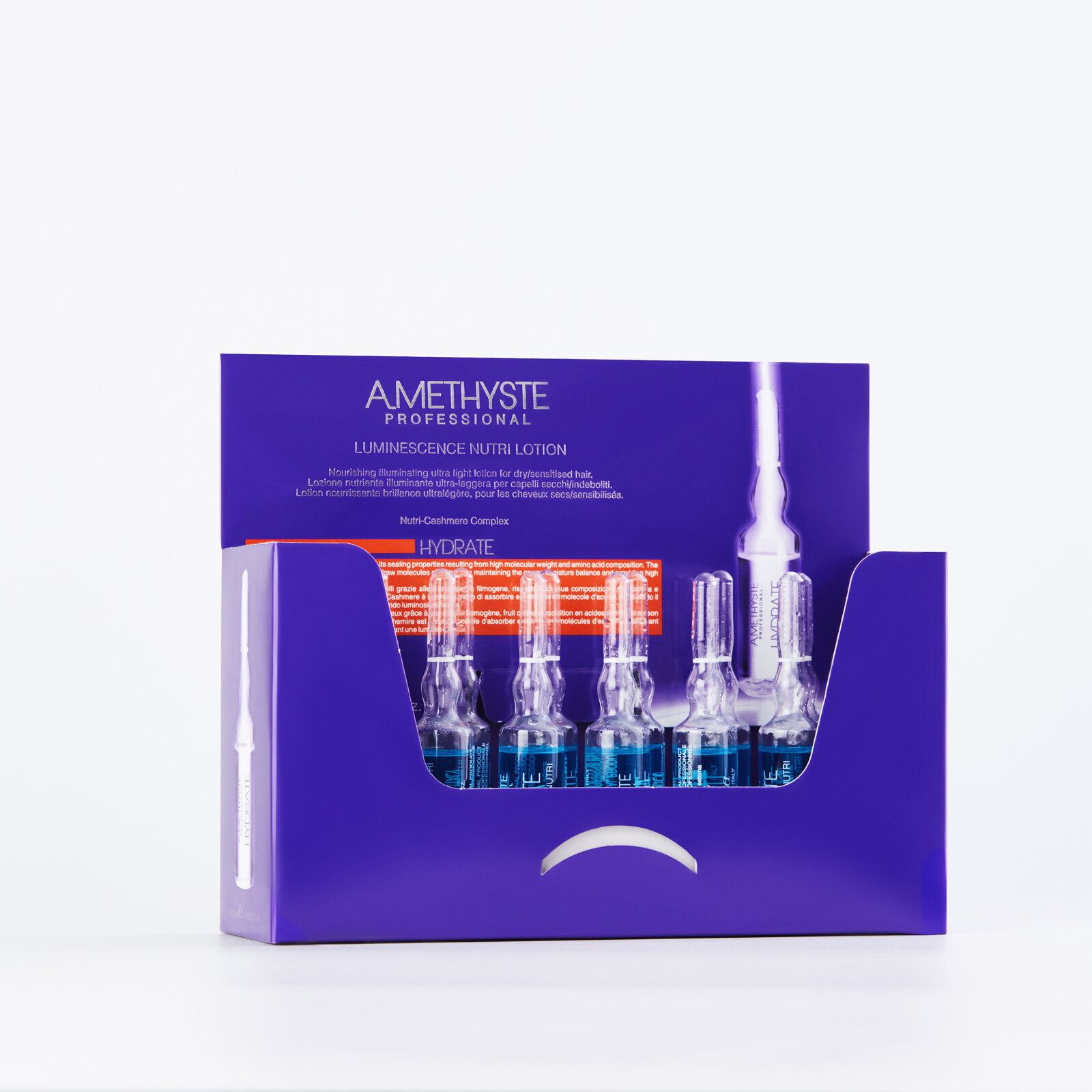 FarmaVita Лосьон для сухих и поврежденных волос Luminescence Nutri Lotion Amethyste Hydrate (12 шт х 8 мл)