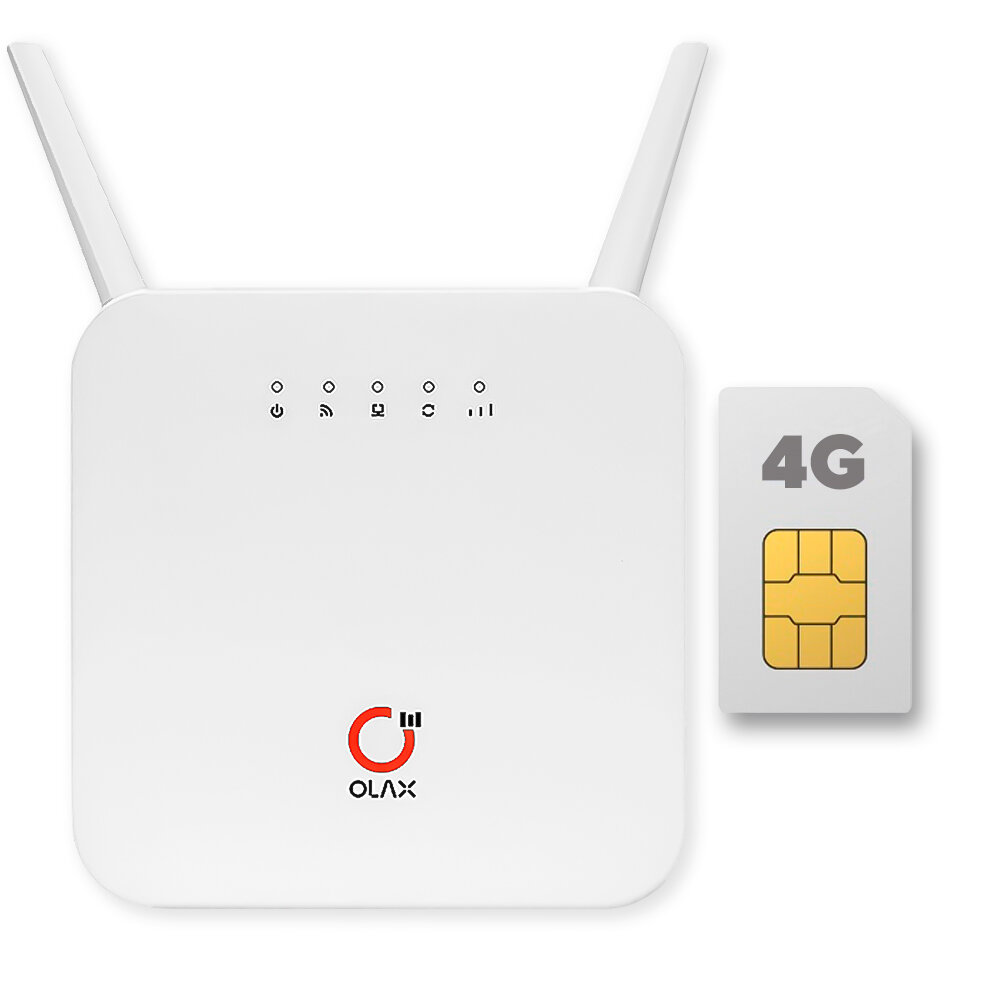 4G WI FI роутер OLAX AX-6-Pro-SIM сим-карта в комплекте