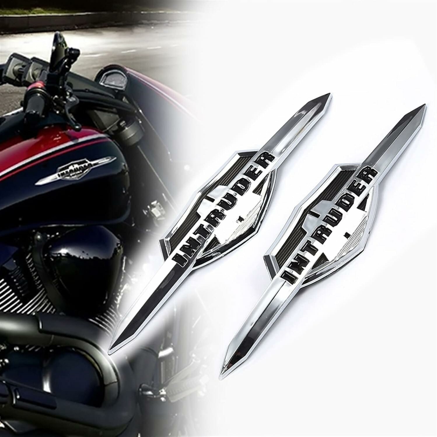 Наклейка на бак мотоцикла Suzuki Intruder