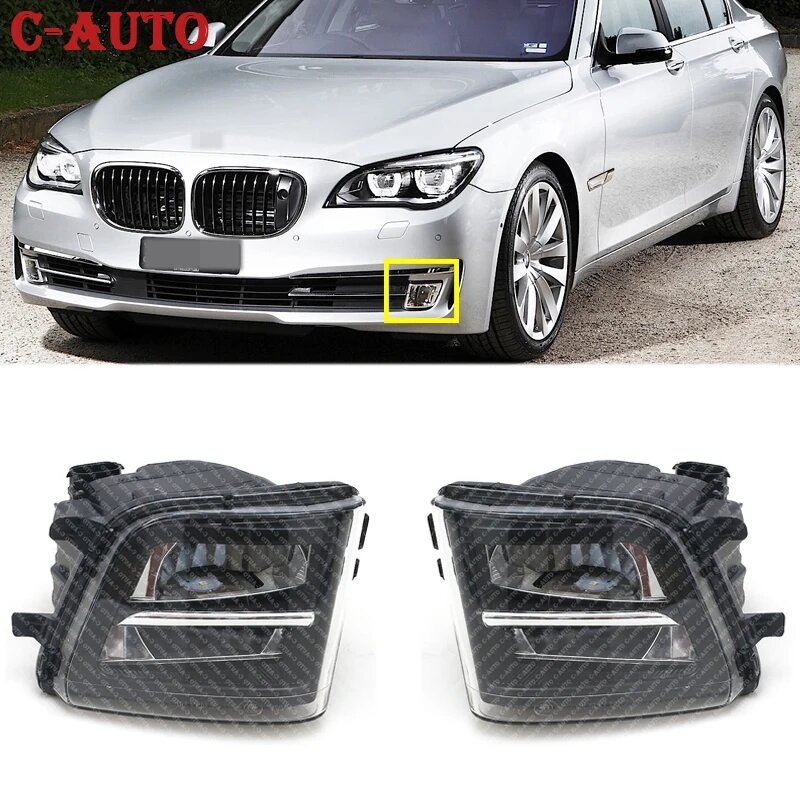 Автомобильный передний бампер, противотуманная фара в сборе для BMW 7 серии F01 F02 F03 2011 2012 2013 2014 2015 63177311287 63177311288 Left and Right