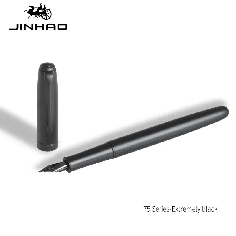 Jinhao 75 Series Extremely Black, черная перьевая ручка