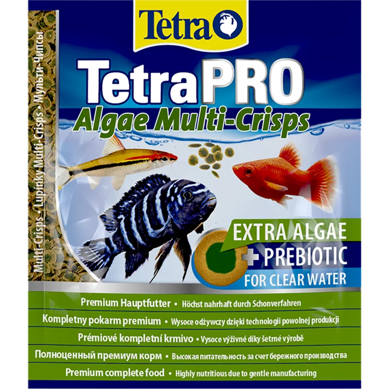 Корм сухой Tetra Pro Algae чипсы растительные для декоративных рыб (12 г)