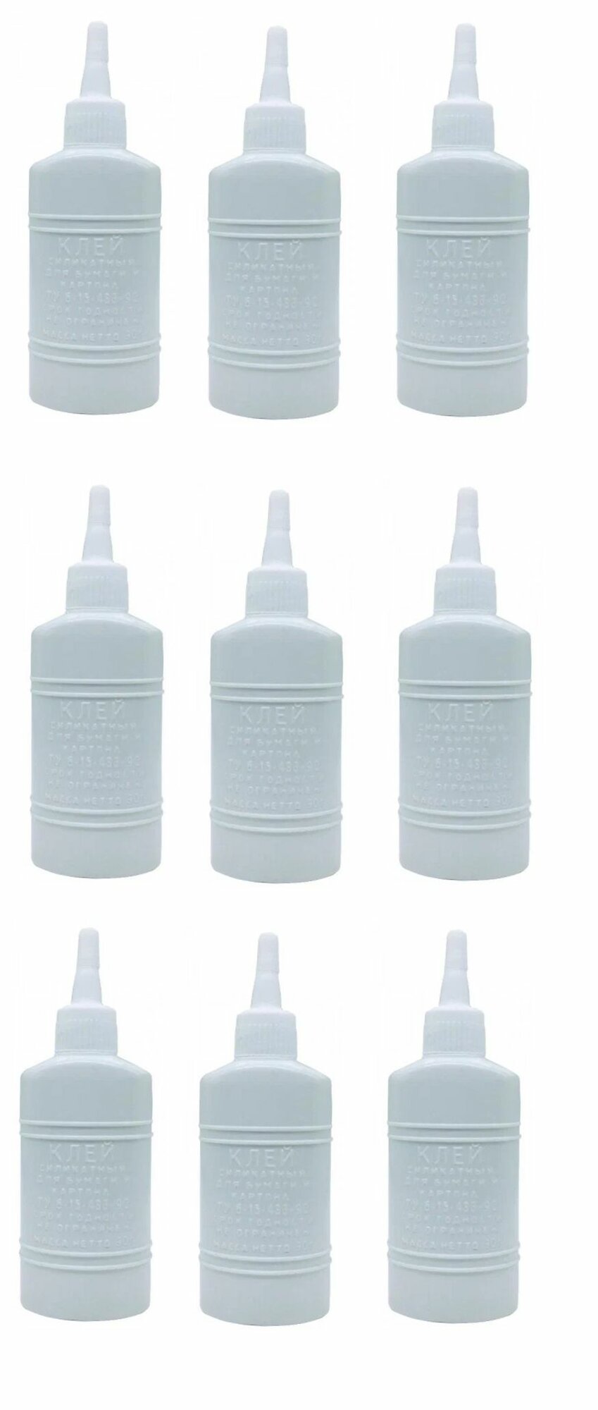 Attache Economy Клей силикатный, 90 г, 9 уп.