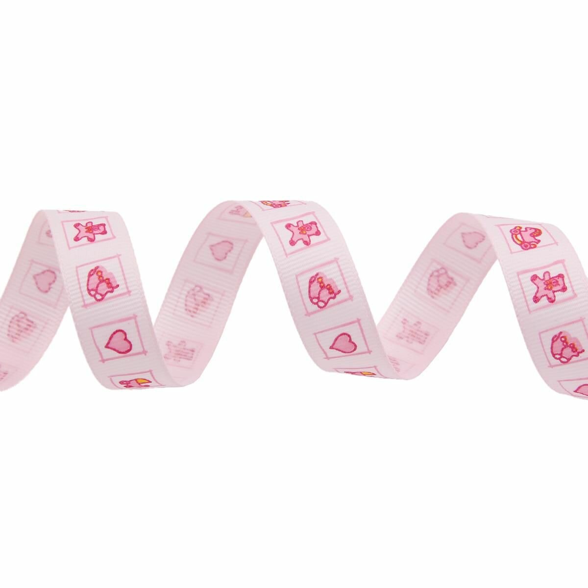 Лента айрис "Baby-girl", репсовая, 1,5 см, 22,86 м