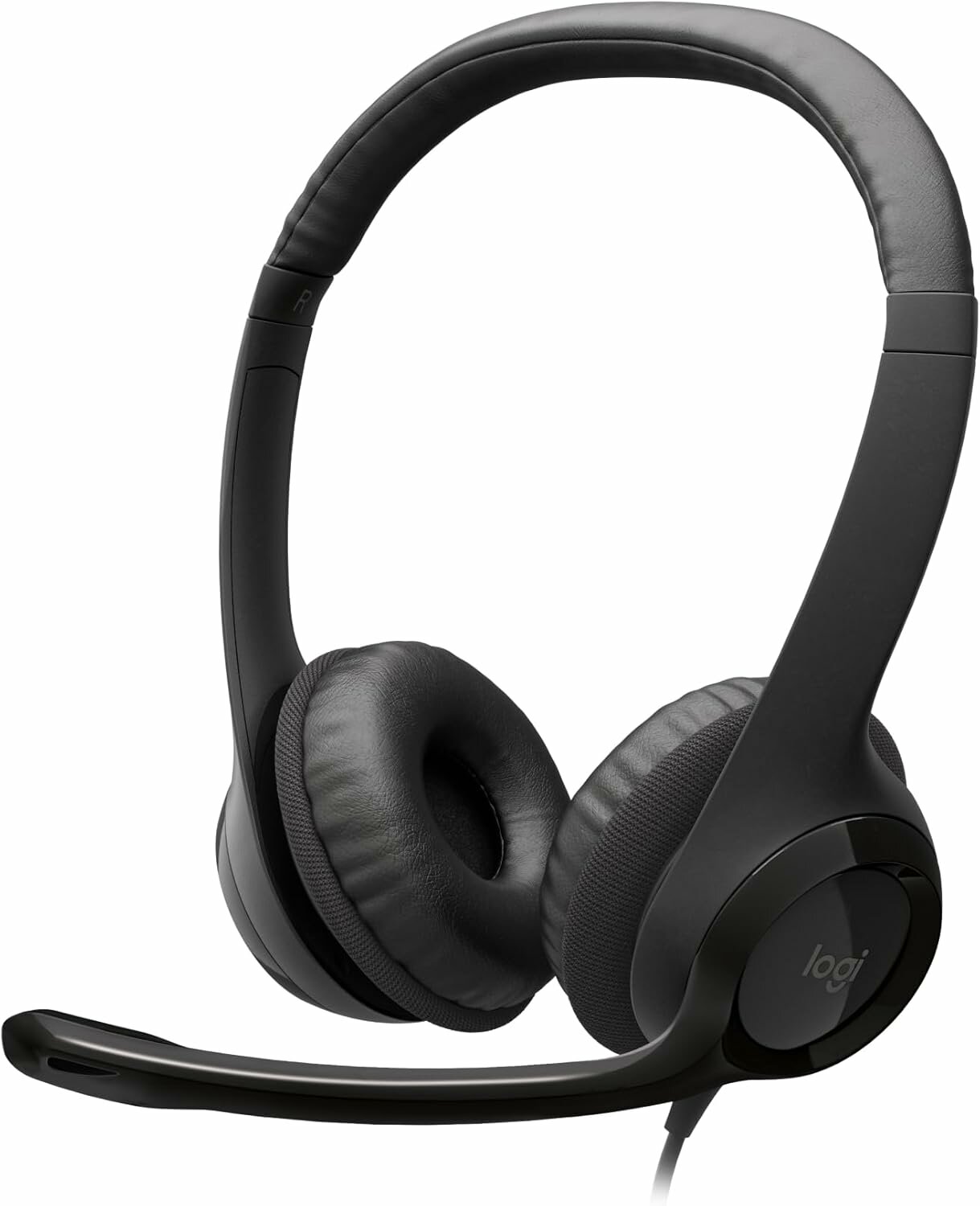 Logitech Наушники проводные с микрофоном H390 Stereo Headset, USB, черный
