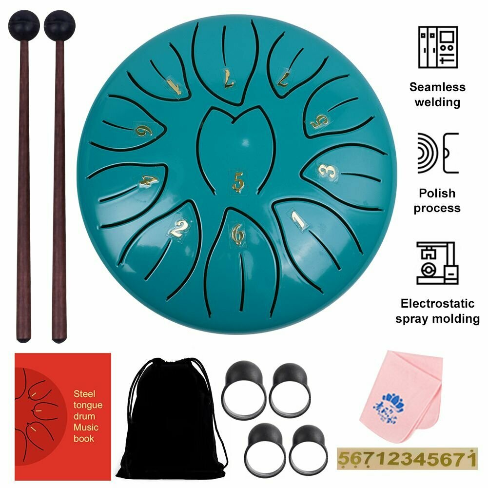 Стальная губчатая дробь Калимба, 11 нот, для медитации