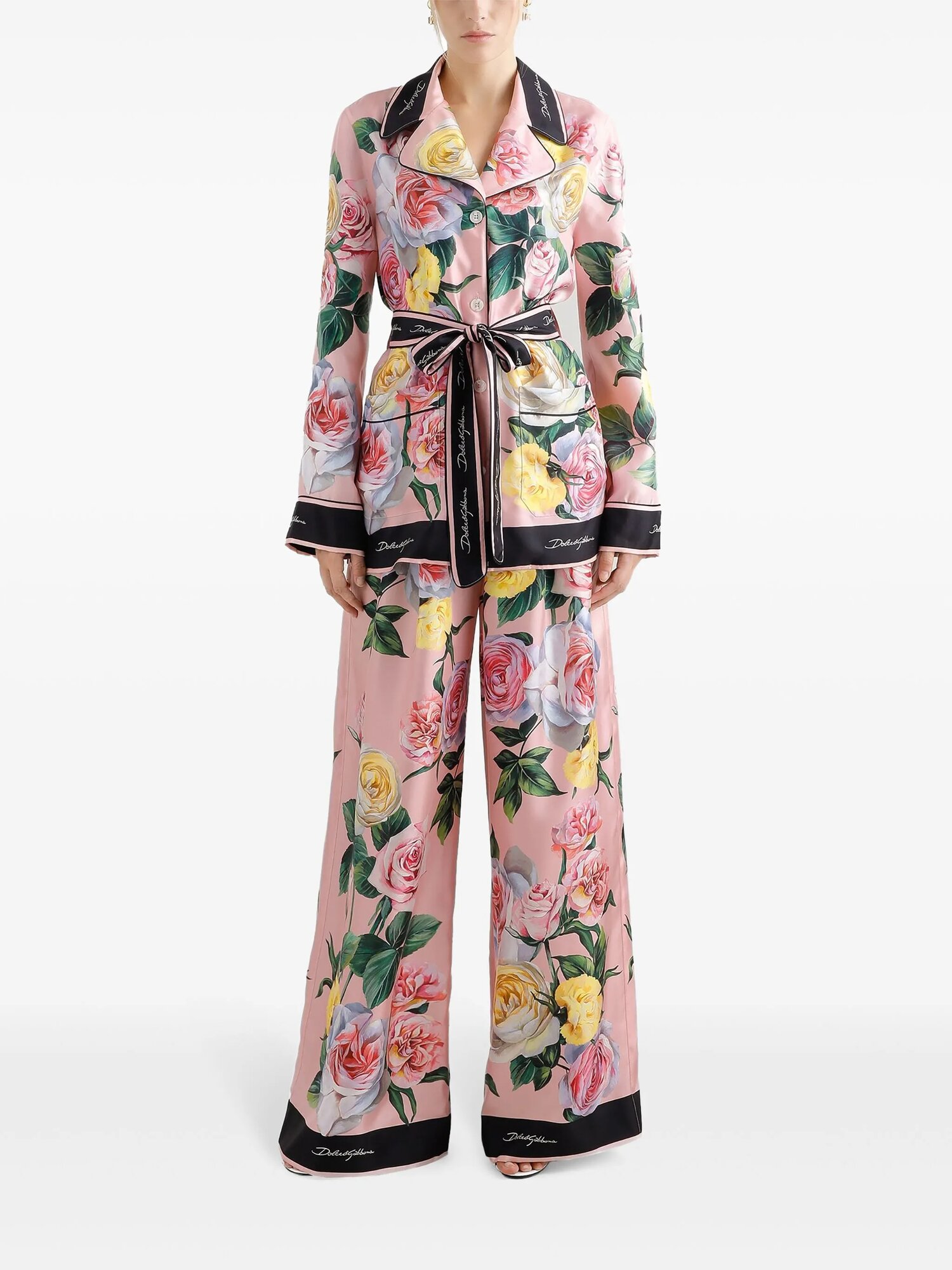 Рубашка DOLCE & GABBANA, размер 42, pink — фото 1